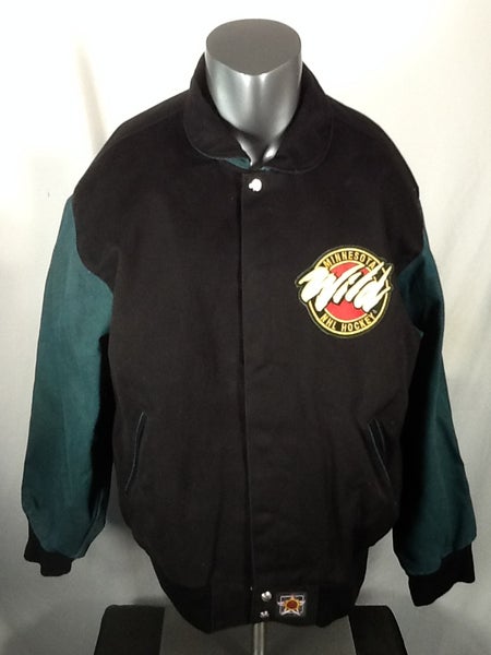Jeff Hamilton Minnesota Wild NHL Heavy Jacket Men’s (Medium) Nice Back ...