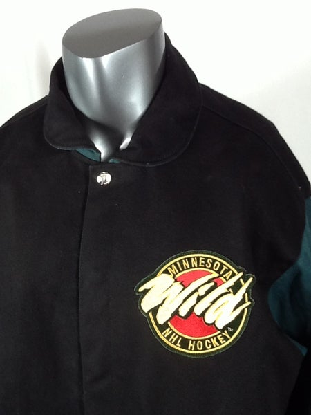 Jeff Hamilton Minnesota Wild NHL Heavy Jacket Men’s (Medium) Nice Back ...