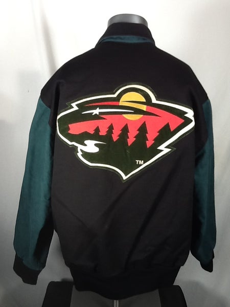 Jeff Hamilton Minnesota Wild NHL Heavy Jacket Men’s (Medium) Nice Back ...