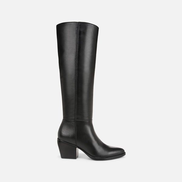 Naturalizer Fae G5085L1 Women's 11W Black Leather Knee High Western ...