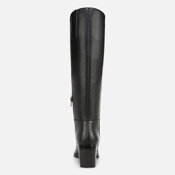 Naturalizer Fae G5085L1 Women's 11W Black Leather Knee High Western ...