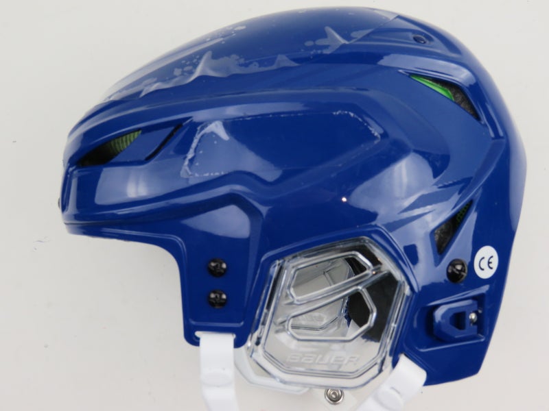 Bauer HyperLite NHL Pro Stock Hockey Player Helmet Royal Blue Small ...