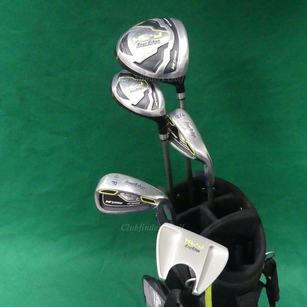 JUNIOR Tour Edge HL-J 5-Piece Complete Golf Club Set w/ Matching Stand ...