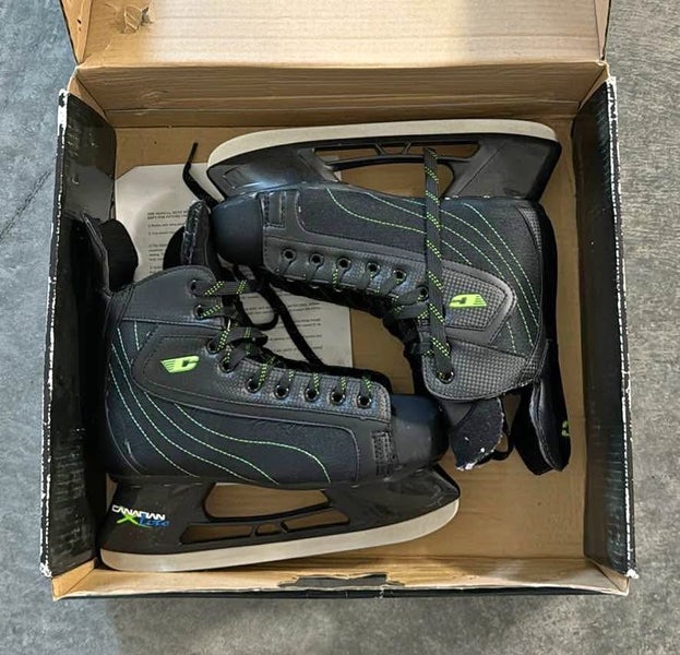 A brand-new unused Canadian brand X-Lite Junior ice hockey skates in ...