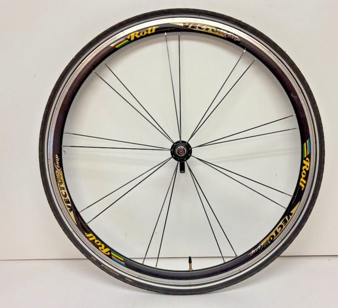 Rolf Vector Comp 18-Bladed Spoke 622x12/700C Front Wheel Vittoria ...
