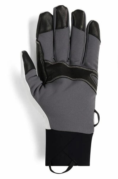 Outdoor Research Unisex Large Black White Stretch Deviator Ski Gloves ...