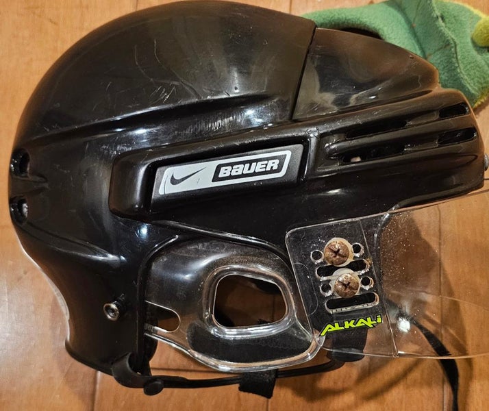 Senior Large Nike Bauer NBH5500 Hockey Helmet w/ Alkali Visor ...