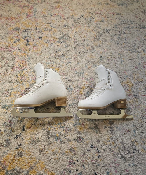 Elle by Jackson FS2130 Girls Figure Skates White Size 4R w/ Ultima ...