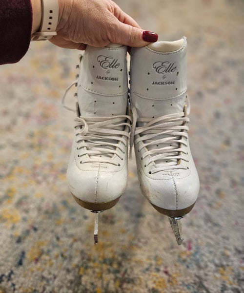 Elle by Jackson FS2130 Girls Figure Skates White Size 4R w/ Ultima ...