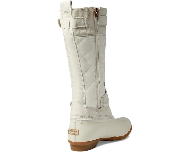 Sperry Saltwater STS87775 Women's US 9 Ivory Waterproof Tall Duck Boots ...