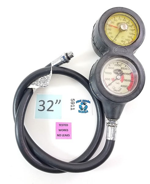 DACOR Scuba Navigator 3 Gauge Complete Console SPG, Depth, COMPASS ...