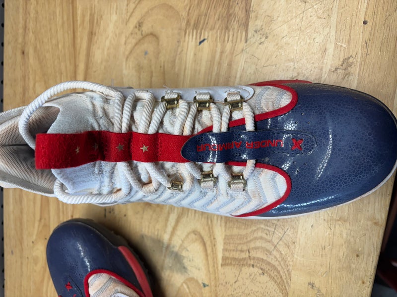 White Men's Size M 9.5 (W 10.5) Adult Under Armour Harper 9 High Top ...