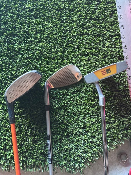 USKG UL51 WT-20 3 Pc Set 8, 3 Wood, Mallet Putter US Kids Golf 51 ...