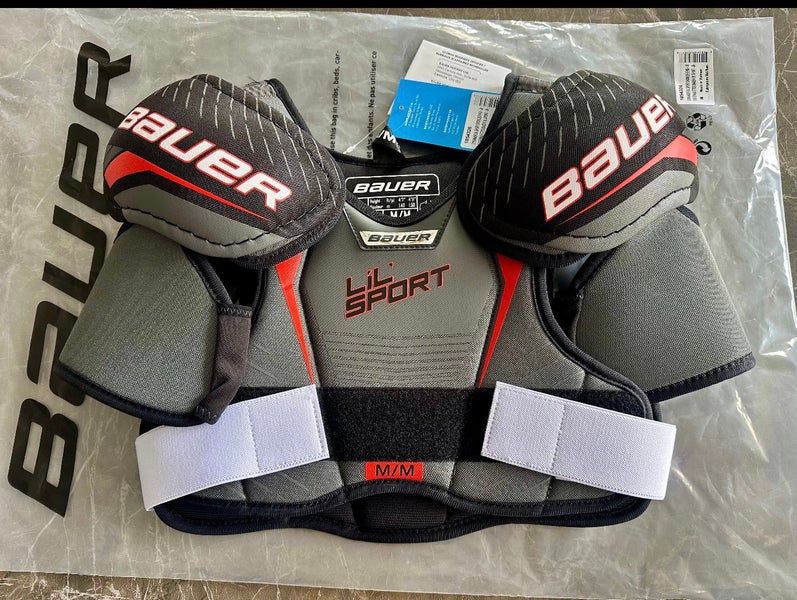 Bauer Starter Kit (New) Jr Hockey Pants, Jr Shoulder Pads, 11" shin ...
