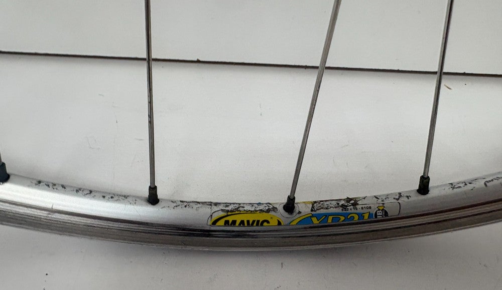 Mavic CXP 21 32-Spoke Silver Aluminum 700C Front Wheel Shimano Ultegra ...