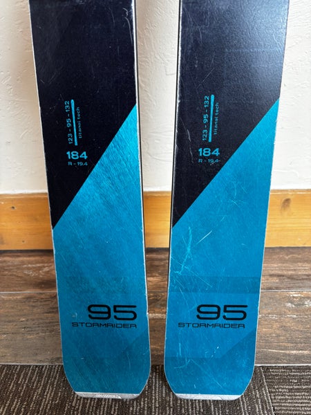 Men's 2023 Stockli 184 cm All Mountain Stormrider SR 95 Skis With ...