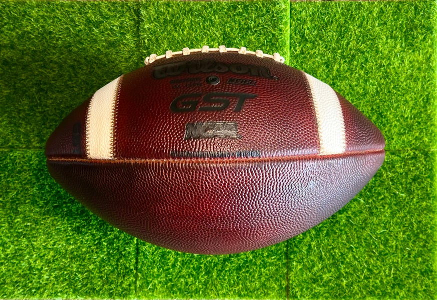 Wilson GST Red Leather Football – Fully Prepped – Game Ready ...