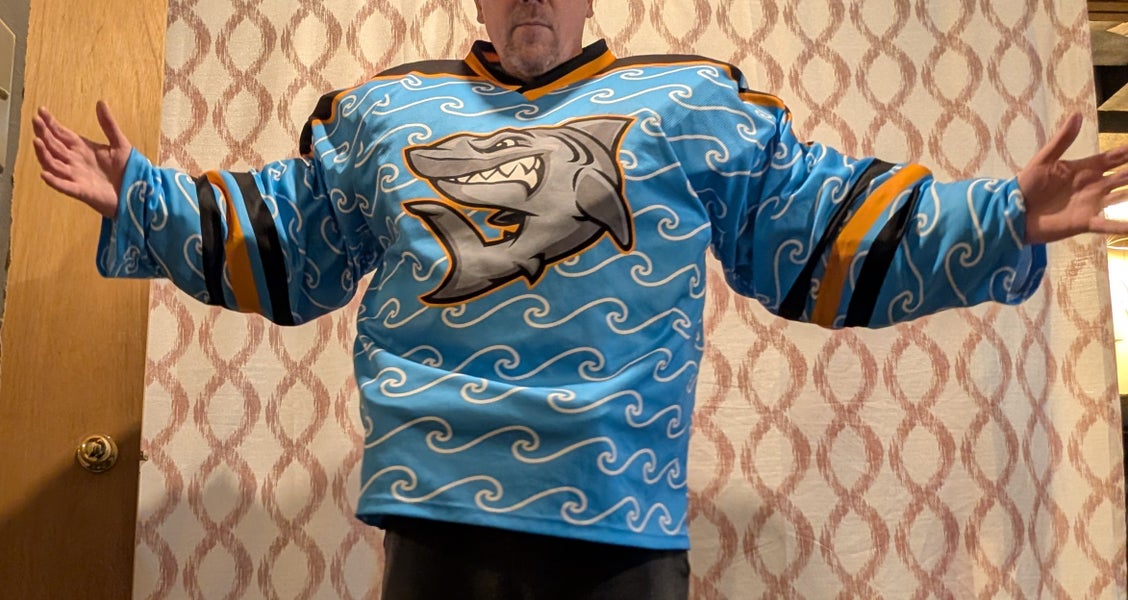 2XL Goalie Cut Men's Shark-Themed Jersey (Used) | SidelineSwap | Buy ...