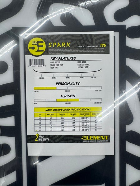 5th Element Spark Snowboard 135 cm (New) | SidelineSwap | Buy and Sell ...