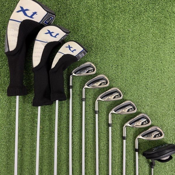Callaway Junior XT 10 Club Golf Club Set Driver Wood Irons Putter 63 ...