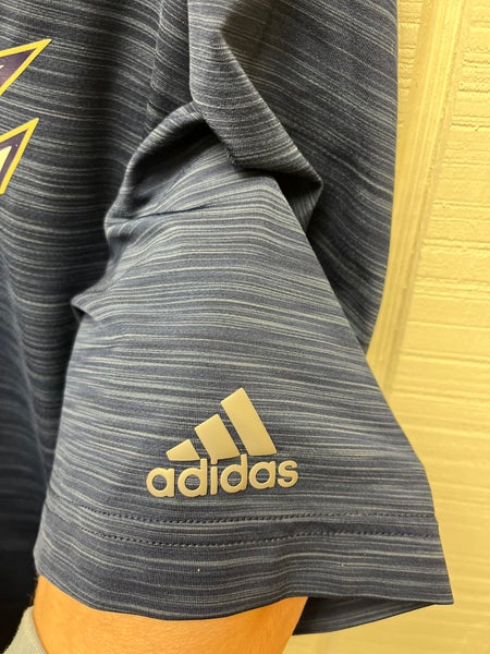 Akron Zips Football Team Issued Men’s Large Adidas Golf Polo Shirt Navy ...