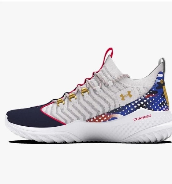 new men's size 6.5 Under Armour Bryce Harper 9 USA Turf Shoes 3027440 ...