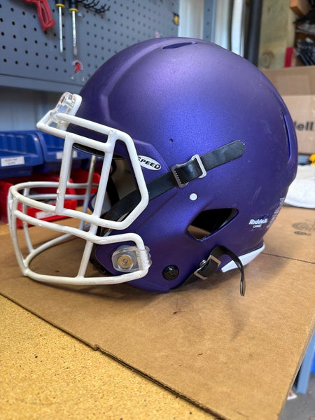 USED RIDDELL SPEED ICON ADULT HELMET - LARGE - FLAT PURPLE METALLIC ...