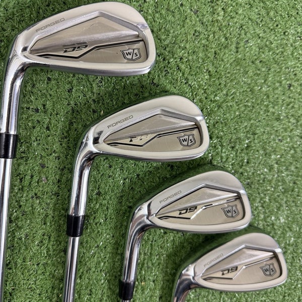 Wilson D9 Forged Iron Set 4-PW GW KBS Tour 120 Steel Stiff Flex Left ...