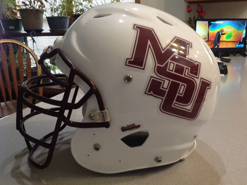 Mississippi State Bulldogs MSU Football Helmet University Game Worn ...