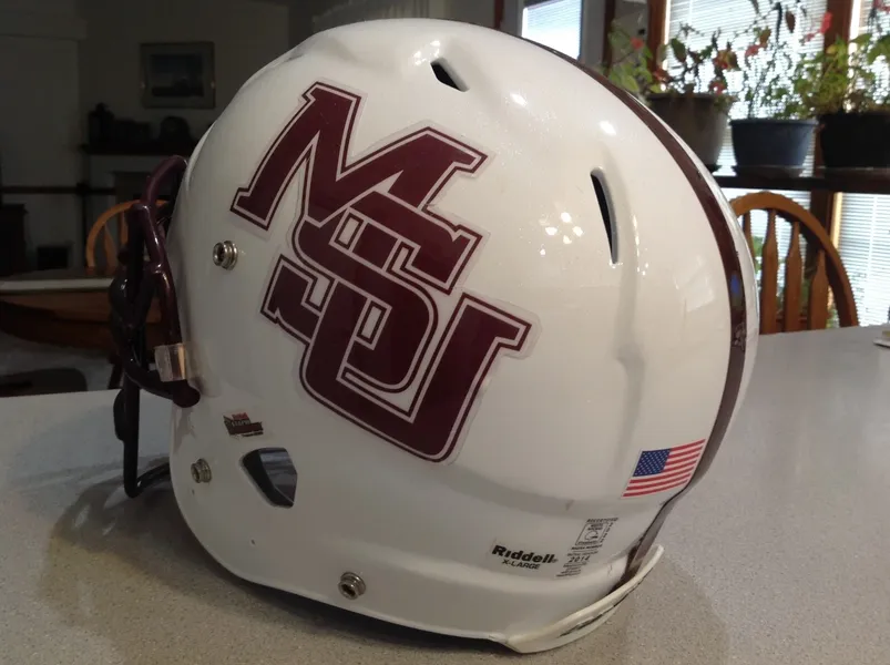 Mississippi State Bulldogs MSU Football Helmet University Game Worn ...