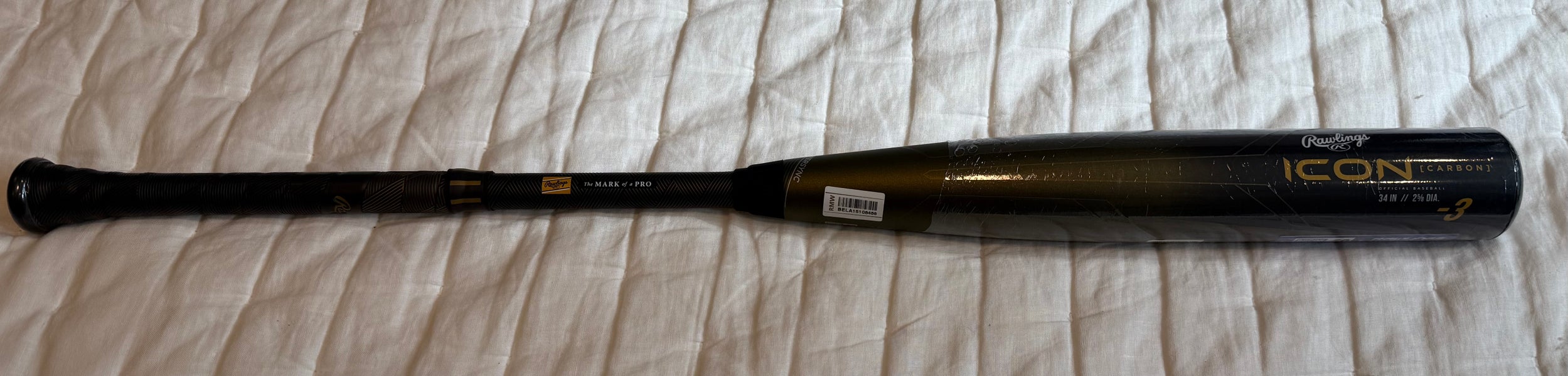 2024 Rawlings Icon Composite BBCOR Certified Bat (-3) 31 oz 34" (New ...
