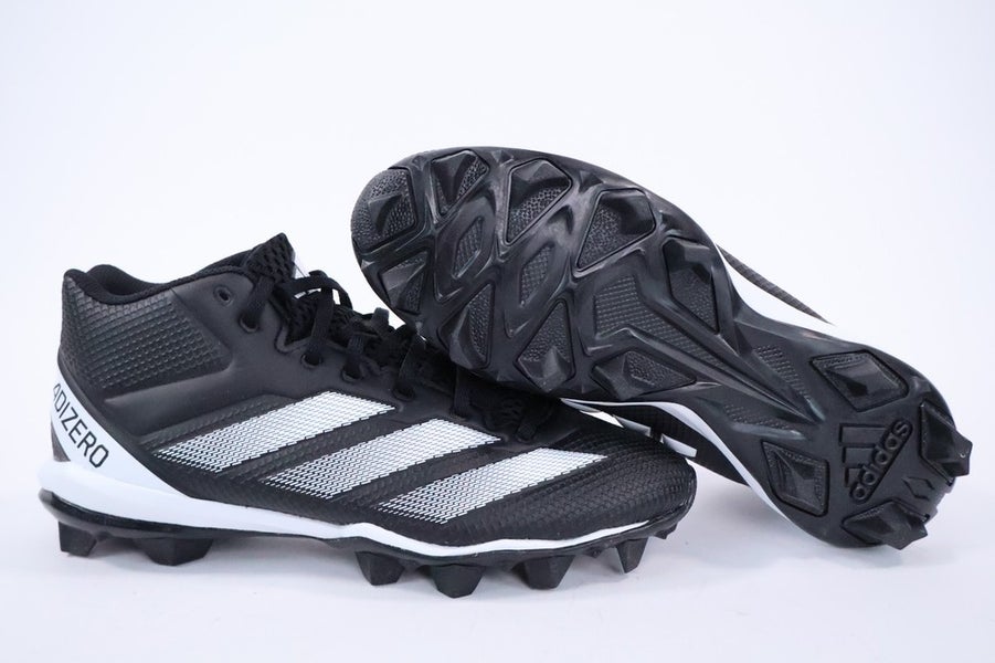 Adidas Adizero Impact.2 Football Cleat Men's 7.5 Rubber Black/White ...