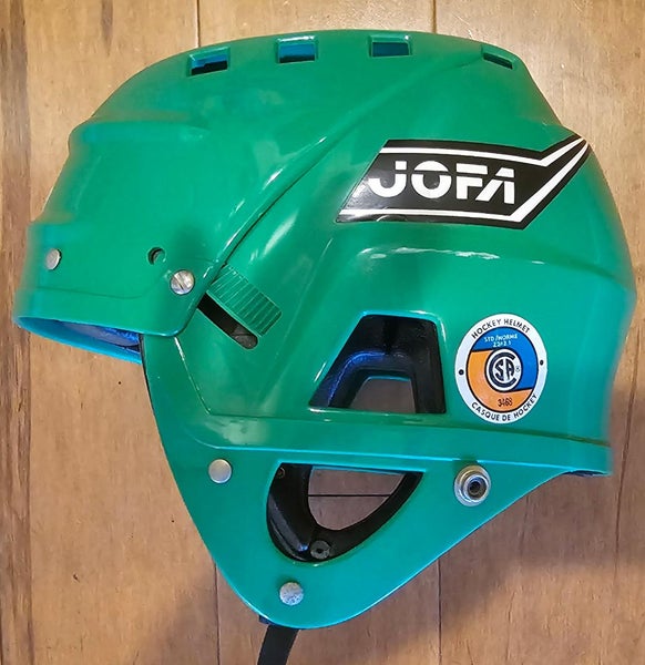 Vintage JOFA VM 480 Large Hockey Helmet Green Sweden 1980s Gretzky ...