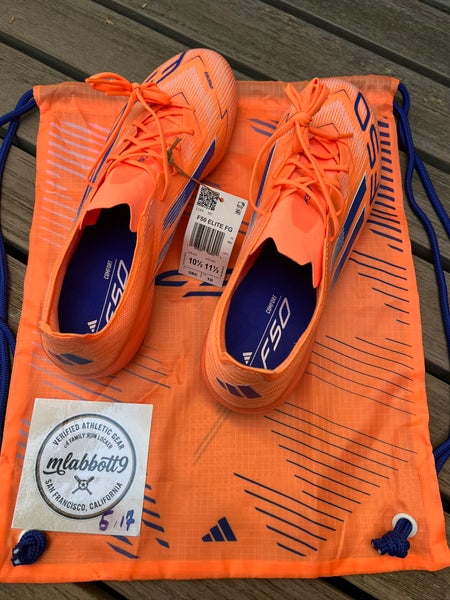 Adidas F50 Elite FG - Beam Orange / Lucid Blue with Bag (JH7618) - Men ...