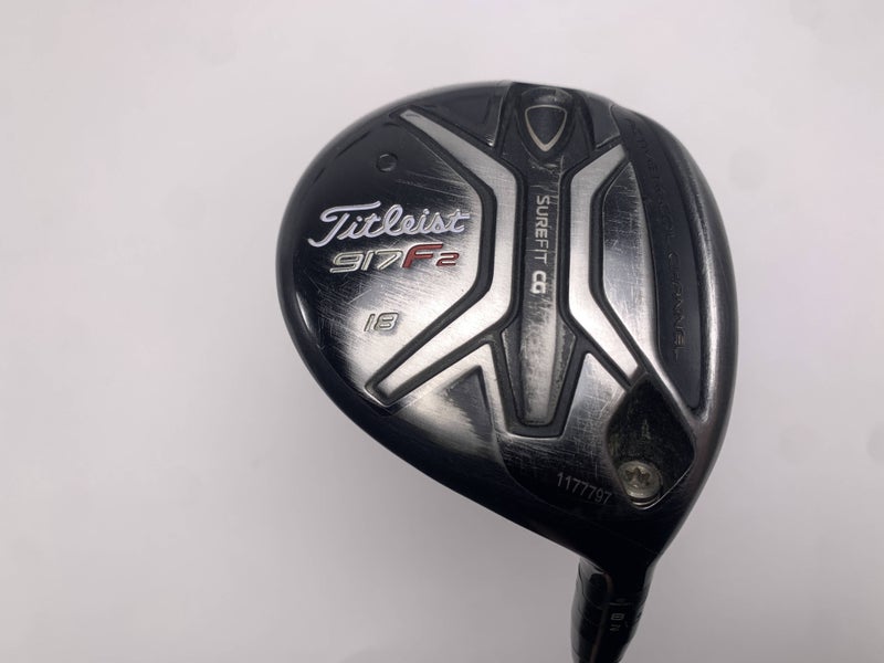 Titleist 917 F2 5 Fairway Wood 18* Aldila Rogue max 75g Stiff Graphite ...
