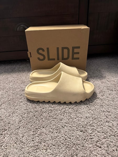 White Unisex Size M 12.0 (W 13.0) Adult Adidas Yeezy Slide Shoes (Used ...