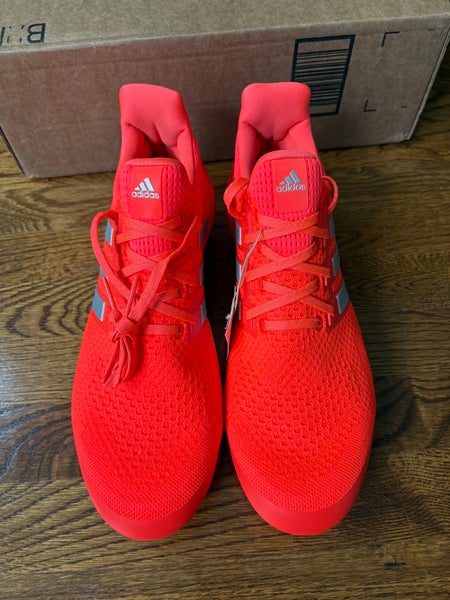 Adidas Ultraboost Solar Red Orange Metallic Football Cleats Men's 12 ...