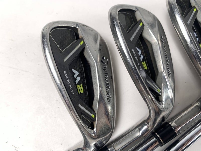 TaylorMade M2 201 Iron Set 8-PW+GW REAX 88g Stiff Steel Mens RH ...