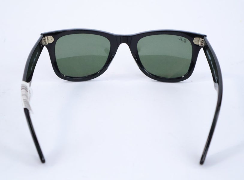 Ray-Ban Wayfarer Ease Polished Black/G-15 Green Sunglasses RB4340 601 ...