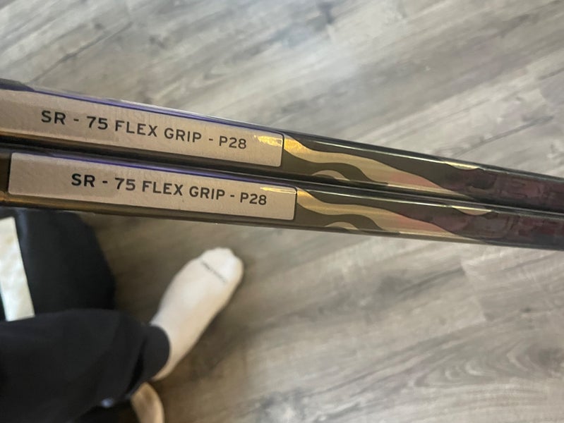 2 Pack Senior FT9 Pro CCM Right Handed Hockey Stick P28 75 Flex ...