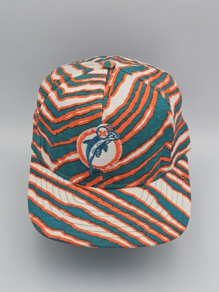 Vintage 1990s Miami Dolphins Zubaz AJD Sports Hat NFL Cap Vtg USA Made ...