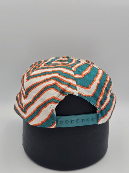 Vintage 1990s Miami Dolphins Zubaz AJD Sports Hat NFL Cap Vtg USA Made ...