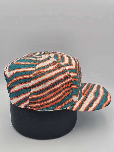 Vintage 1990s Miami Dolphins Zubaz AJD Sports Hat NFL Cap Vtg USA Made ...