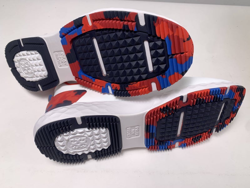 G/Fore G4 Golf Shoes White Red Navy Poppy Men's SZ 12 (G4MA23EF27 ...
