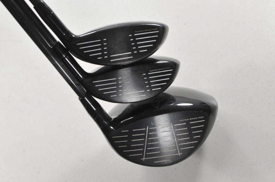 LEFT Callaway Big Bertha V Series 2014 13.5* Driver, 3 and 5 Woods Set ...