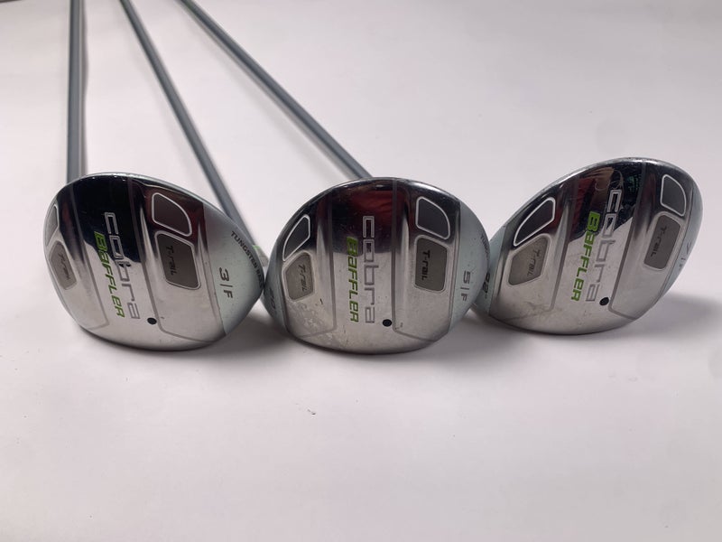 Cobra Baffler T-Rail Womens Wood Set 3 5 7 | 18* 20* 22* 55g Ladies RH ...