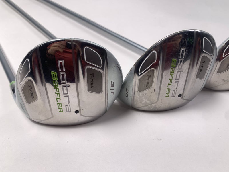 Cobra Baffler T-Rail Womens Wood Set 3 5 7 | 18* 20* 22* 55g Ladies RH ...