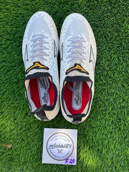 Mizuno Pro Knit 2 Metal Baseball Cleats - Size 8.5 - 11GM247050 - White ...