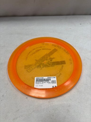Used Dynamic Discs Lucid Renegade Disc Golf Driver Orange 11490 ...