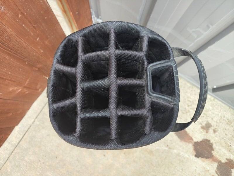 Ping Traverse 14 Divider Golf Cart Bag Black/White w Raincover ...